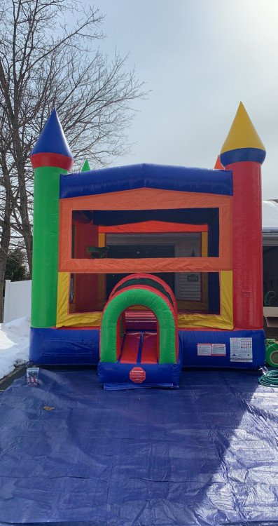 Rainbow Bounce House - Jumpin Jackpot Bounce Houses